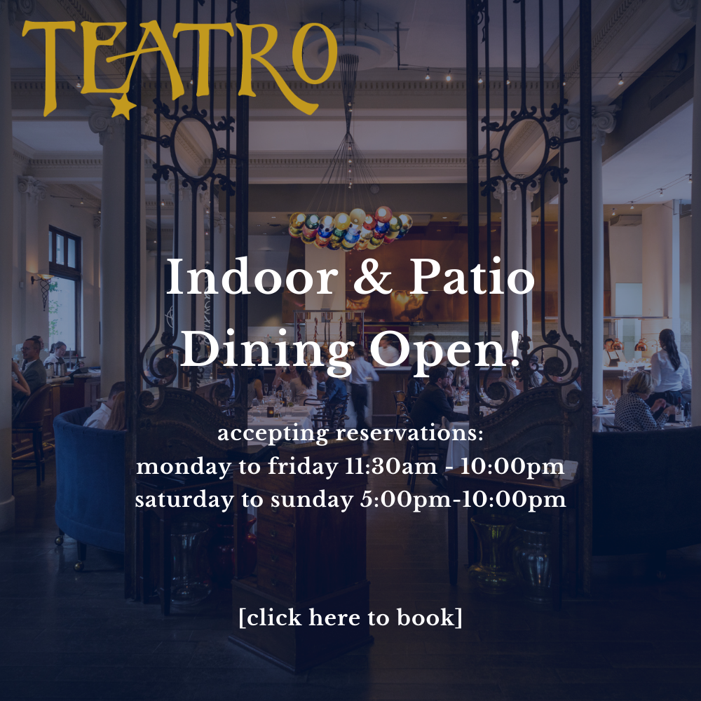 Teatro Ristorante | Teatro Restaurant Calgary | Fine Dining In The ...